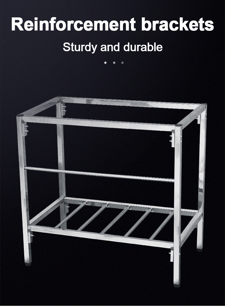【Never rust】Sinki dapur 80*45*75cm 304 stainless steel kitchen sink ...