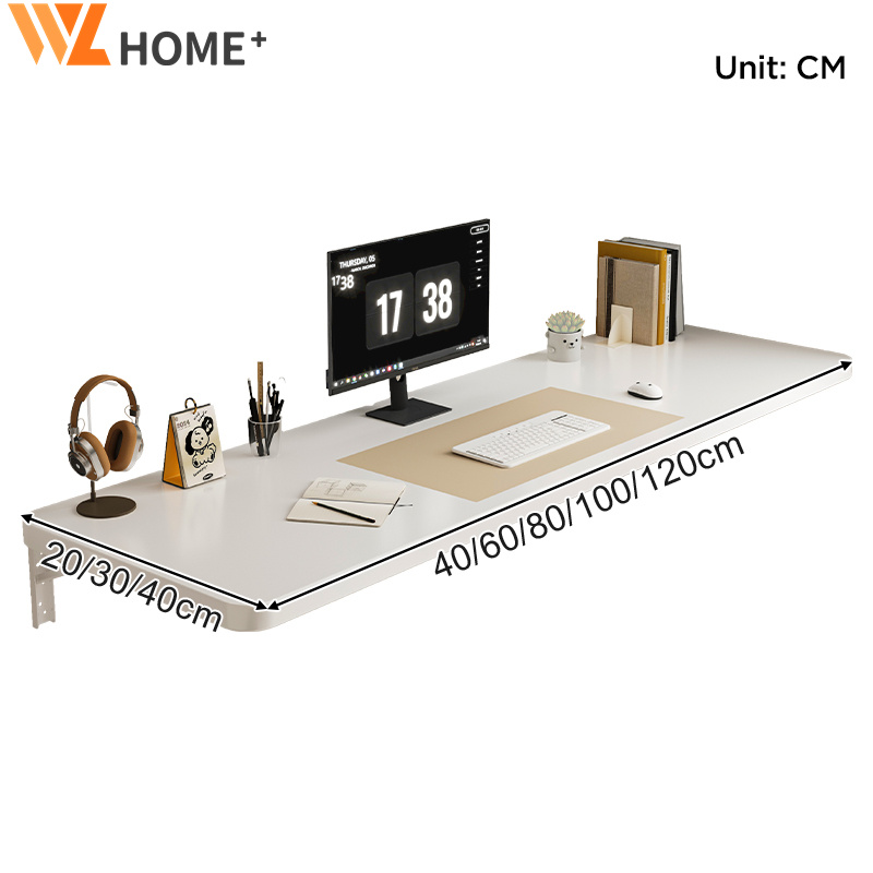 Floating Shelf Foldable Table With Bracket Wall Mounted Table ...