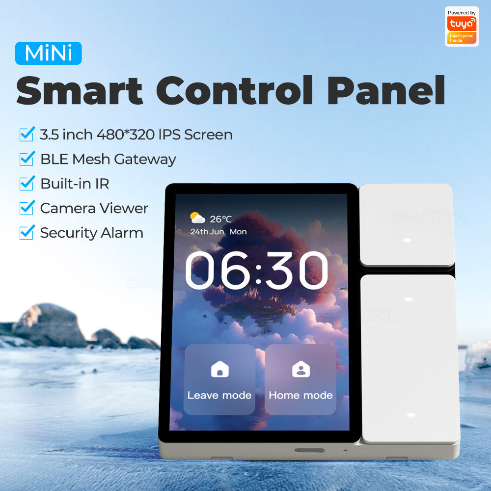 SMATRUL Tuya central control screen 3.5 inch touch European standard ...