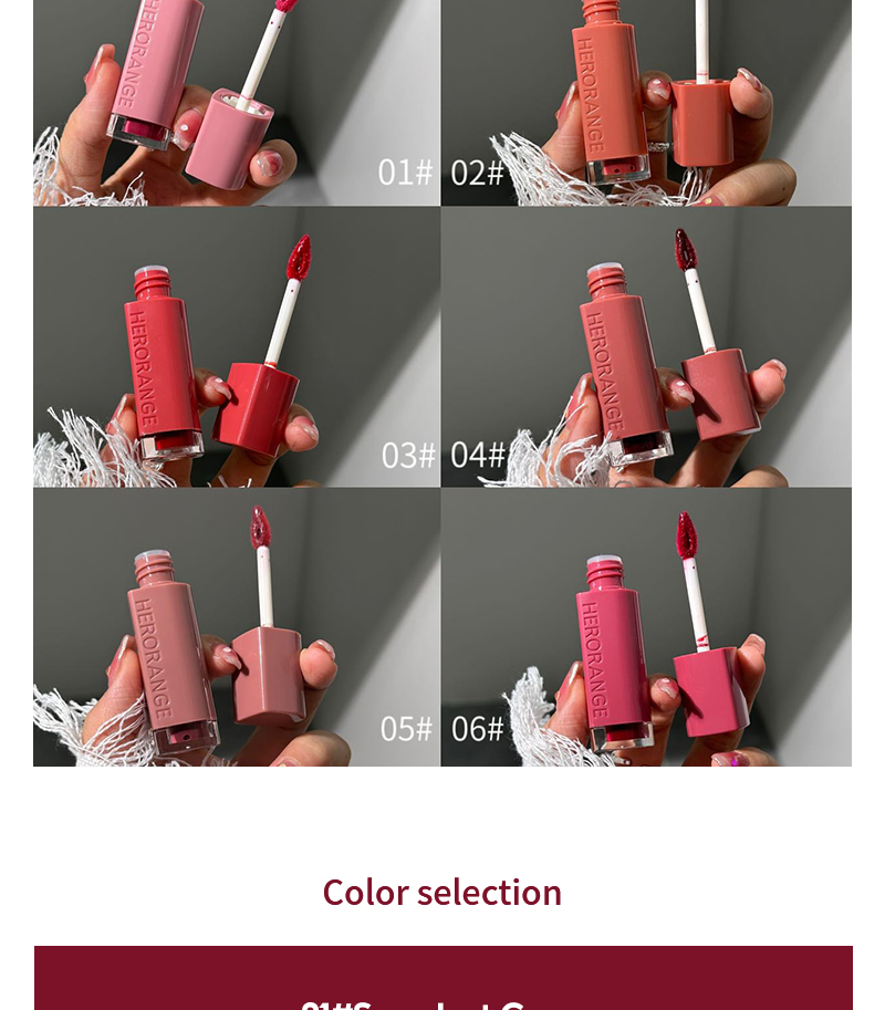 Herorange HERORANGE Mirror Gloss Lip Gloss Mirror Water Gloss Glass Lip ...