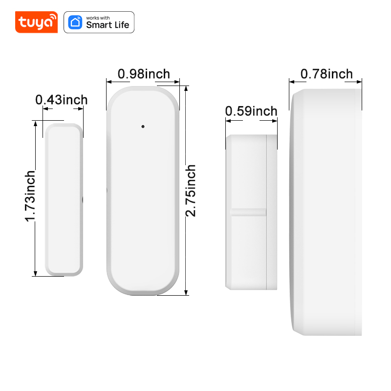 Smart Door Sensor Tuya WiFi & ZigBee Window Contact Sensor Alarm ...