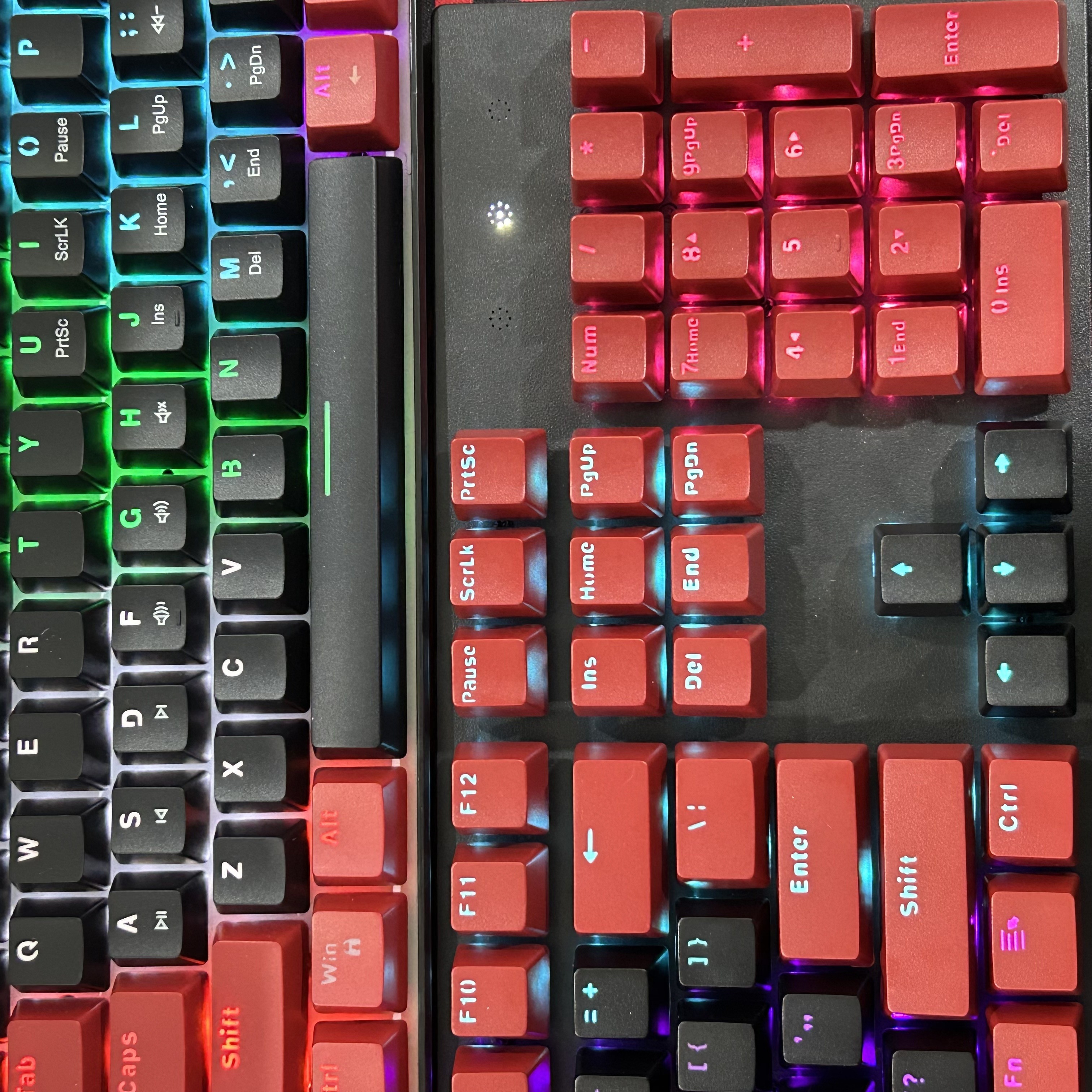 (Keycaps Only) Black Red PBT Material 104 Keycaps, Abs Oem Universal ...