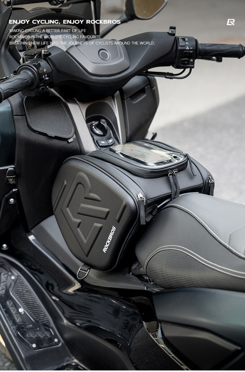 【MY Delivery】ROCKBROS Motorcycle Scooter Tunnel Bag Fuel Tank Bag Pet ...