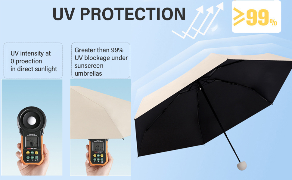 Mini Ultraviolet-Proof Sunny Pocket Small Umbrella UV Folding Foldable ...
