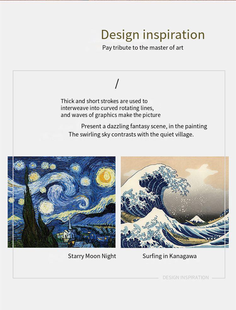 Magic domain building block Van Gogh starry sky three-dimensional ...