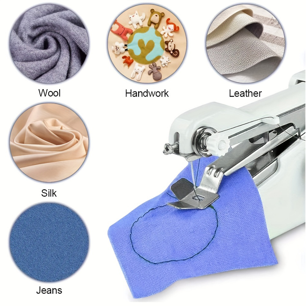 Portable Handheld Sewing Machine Battery Powered Quick Stitching For ...