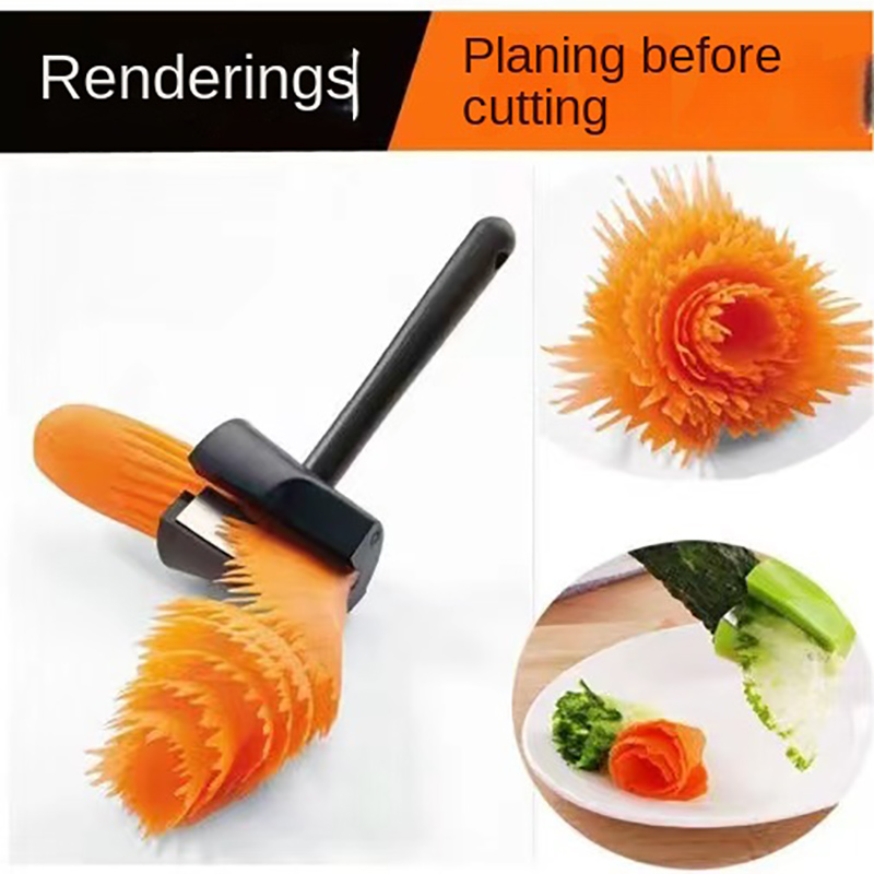 Stainless steel salad roll carrot cucumber carving knife spiral roll ...