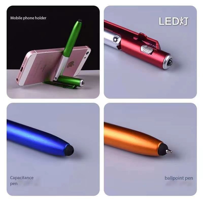 Personalised Engraved Pens 4-in-1 Multifunction Folding Ballpoint Pen ...