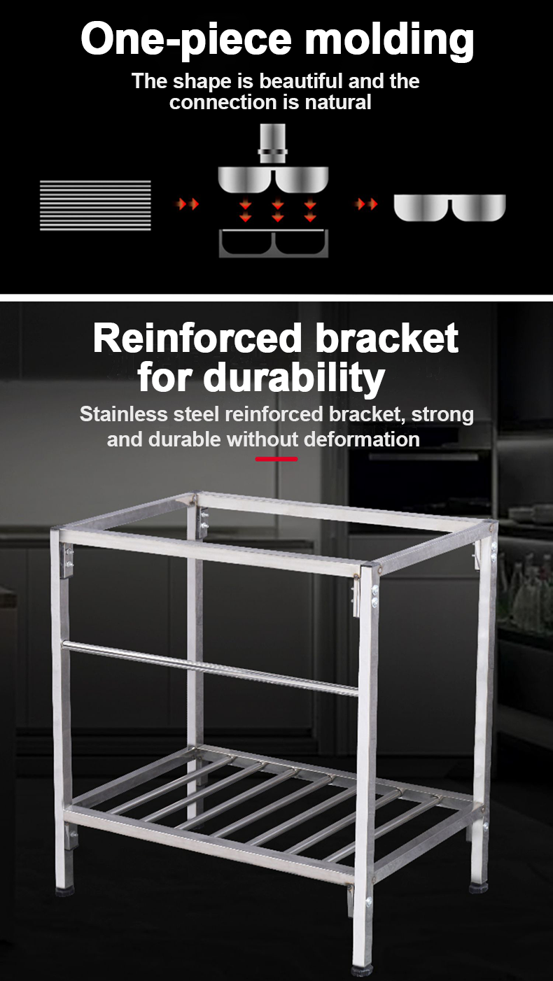 sinki dapur 304 stainless steel kitchen sink 50*37*75cm single bowl ...