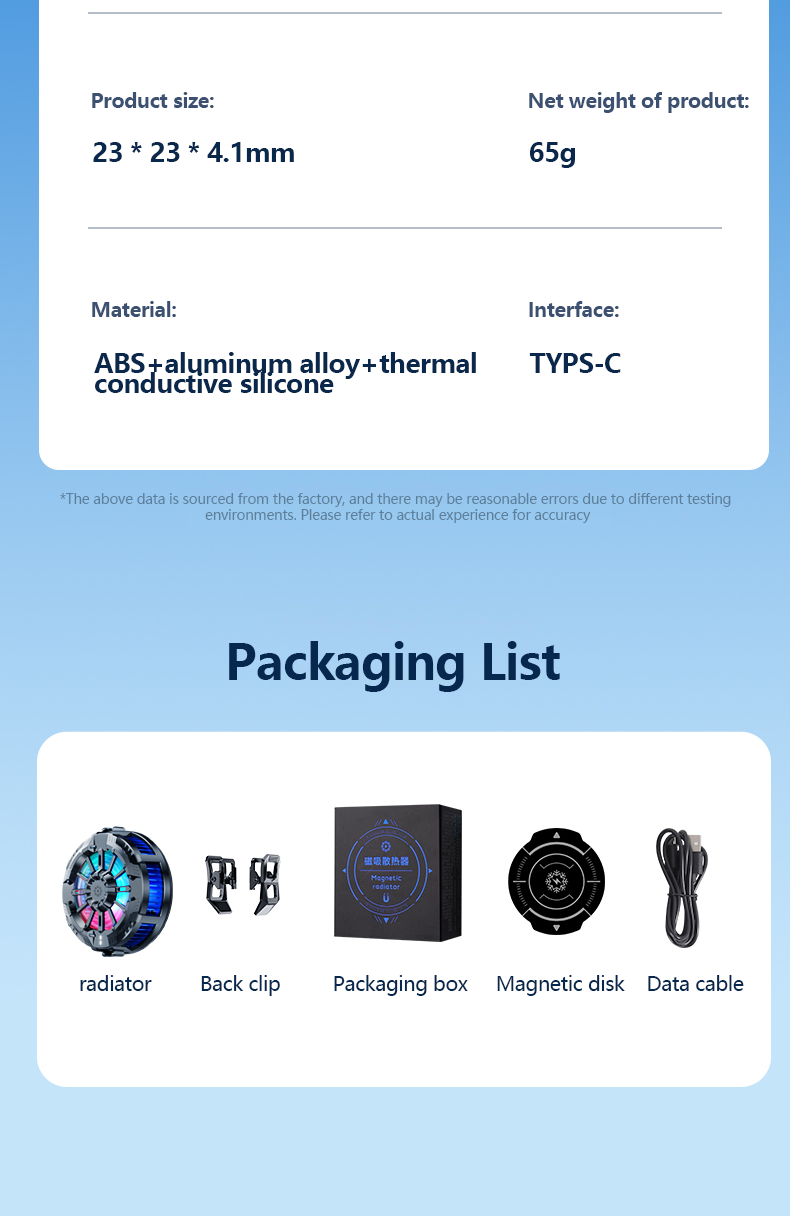 BlueWow X106/X76/X16 15W Ice Phone Radiator for Mobile Phone Phablet Fan Semiconductor Mobile ...