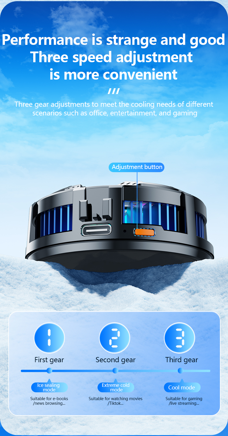 BlueWow X106/X76/X16 15W Ice Phone Radiator for Mobile Phone Phablet Fan Semiconductor Mobile ...