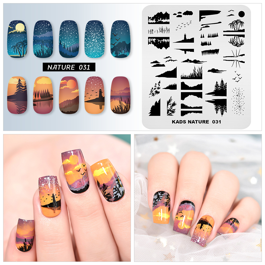 KADS 20 Design Nail Stamping Board Nail Printing Template Image Board ...