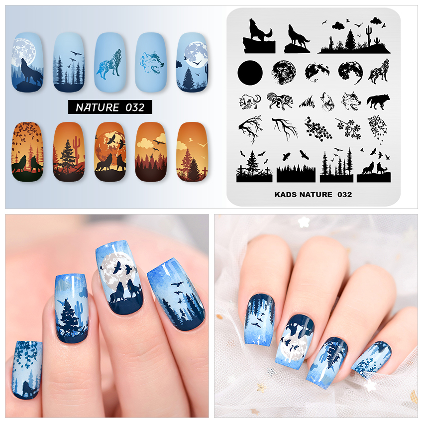 KADS 20 Design Nail Stamping Board Nail Printing Template Image Board ...