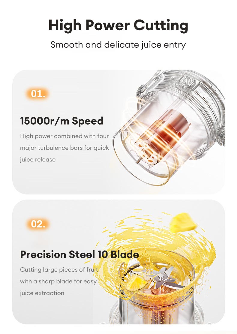 MODONG 800ML Portable Juice Cup Juicer Small Portable Household Multi ...