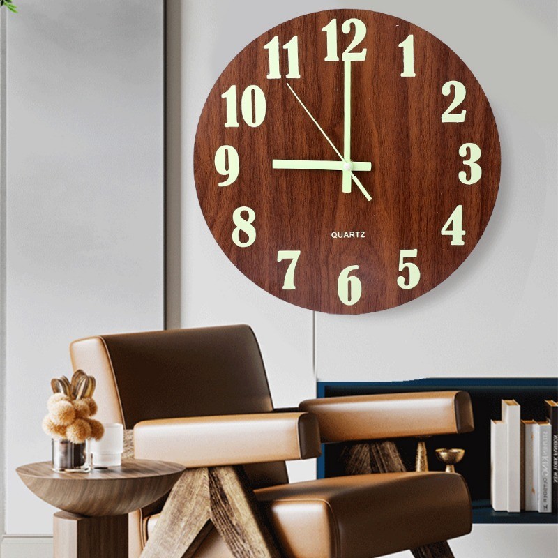 COD Hanging Clocks Luminous Wall Clock Number Quartz Glow In The Dark ...