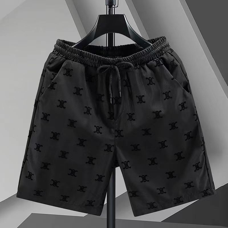 Short Shorts Men's Three-Dimensional Flocking High-End Beach Pants Men ...