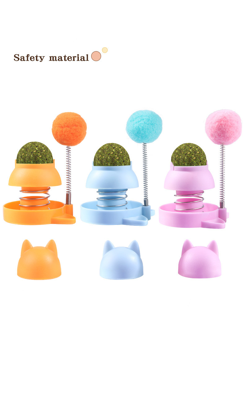 Catnip ball for luck, licking and fun, self-entertainment, hairball ...