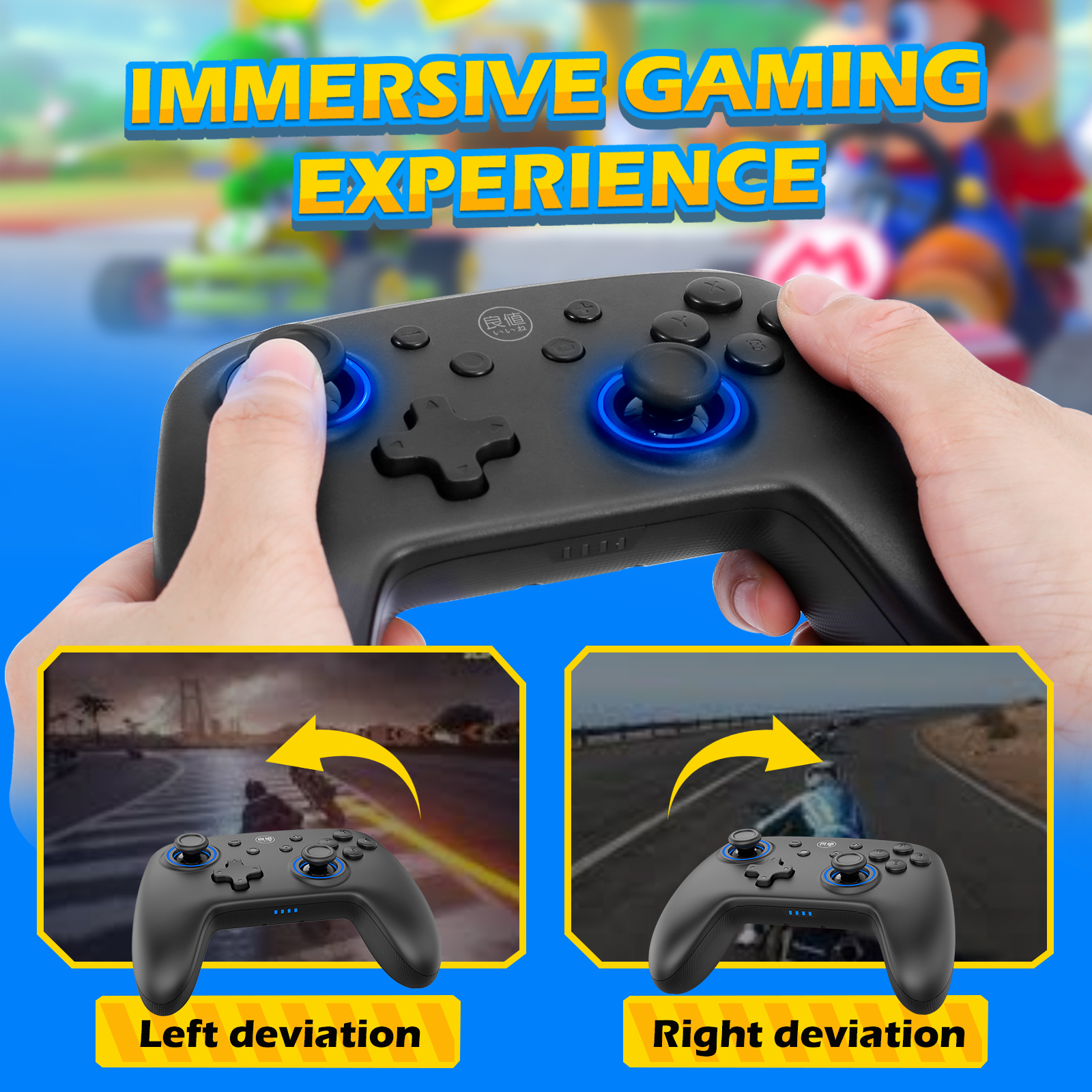 IINE Samurai Black Controller Wake Up Wireless Bluetooth Auto-Fire Pro ...