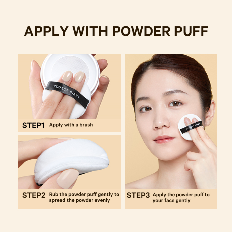 Perfect Diary Face Base Makeup Set Oil Control Matte Loose Powder with ...