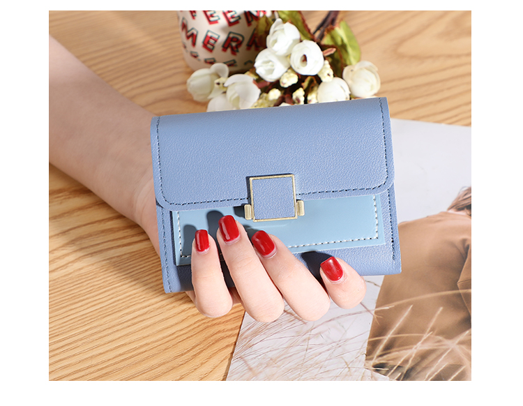 Wallet Women 2024 New Style Contrast Color Korean Version Trendy Coin ...