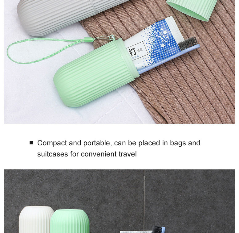 1Pc Portable Toothbrush Cup Bathroom Toothpaste Holder Storage Case Box ...
