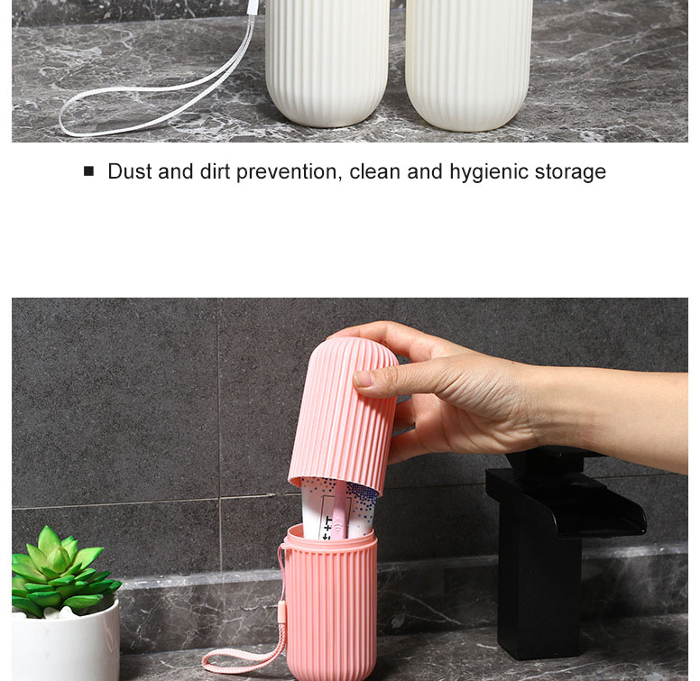 1Pc Portable Toothbrush Cup Bathroom Toothpaste Holder Storage Case Box ...