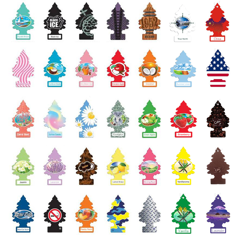 Little Tree Assorted Hanging Air Freshener: Cardboard Scented Tree for ...