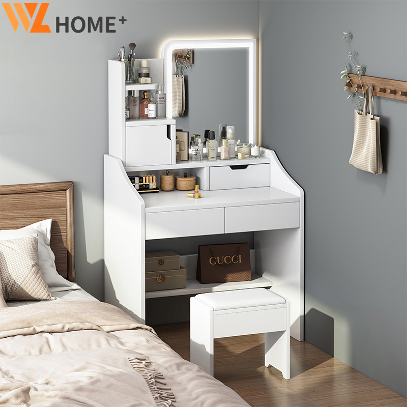 Meja Solek Meja Makeup With Mirror LED Mirror Vanity Table Modern ...