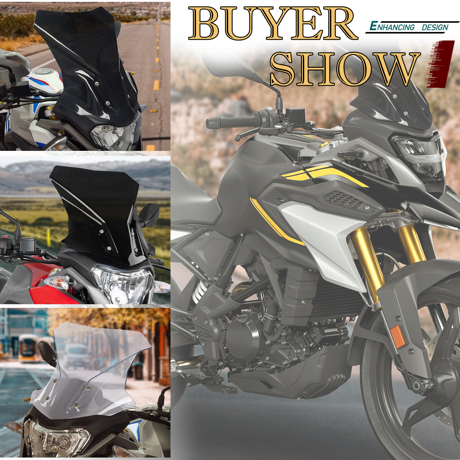 LJBKOALL G310GS Windscreen Touring Windshield For BMW G310 GS 2017-2024 ...