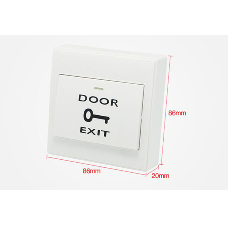 86*86mm DC 12V Push Exit Release Button Switch with Button Box for Door ...