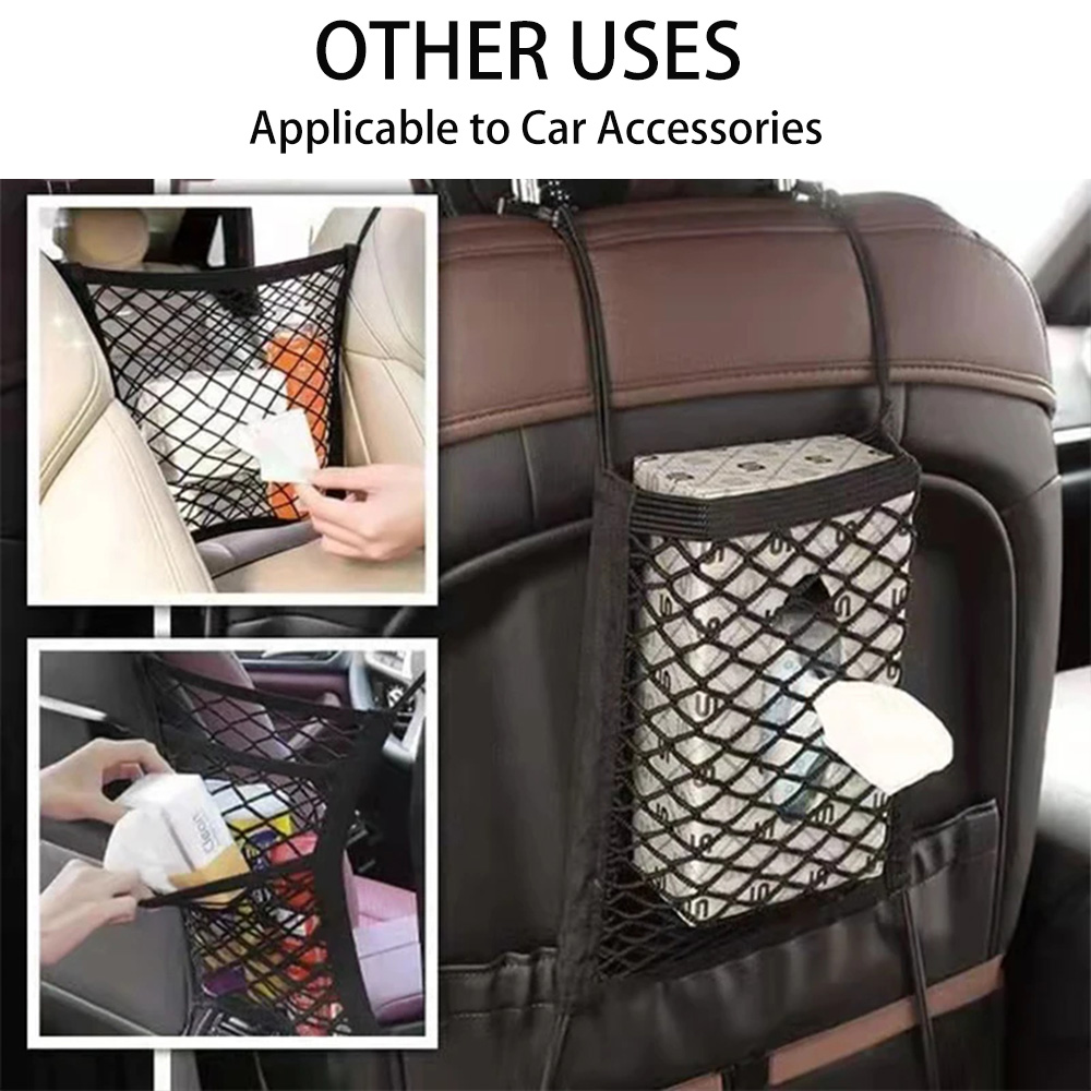 Motorcycle Cargo Net Car Accessories High Elastic Double Layer ...