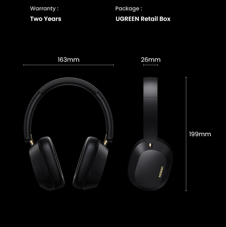 UGREEN HiTune Max5c Hybrid Active Noise-Cancelling Headphones Hi-Res ANC Certified HiFi Earphone ...