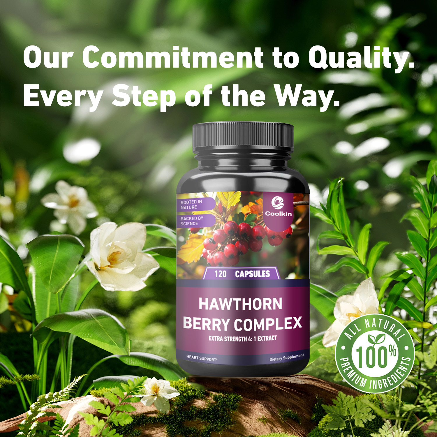 HAWTHORN BERRY COMPLEX - Extra Strength - 4:1 Extract - Hawthorn ...