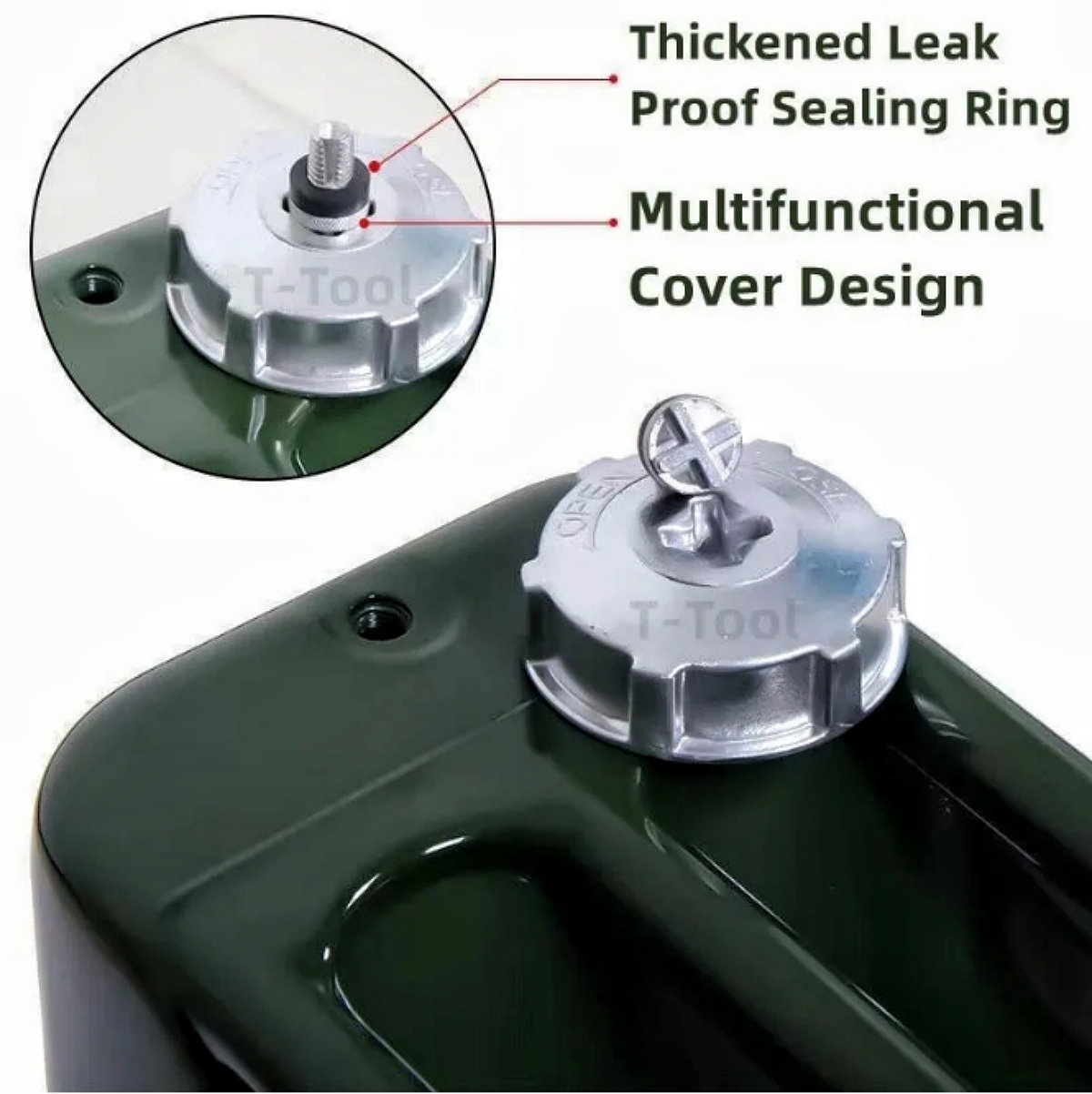 5L 10L 20L 25L 30L tong minyak petrol Jerry can oil drum gasoline drum Spare Fuel Tank oil tank ...