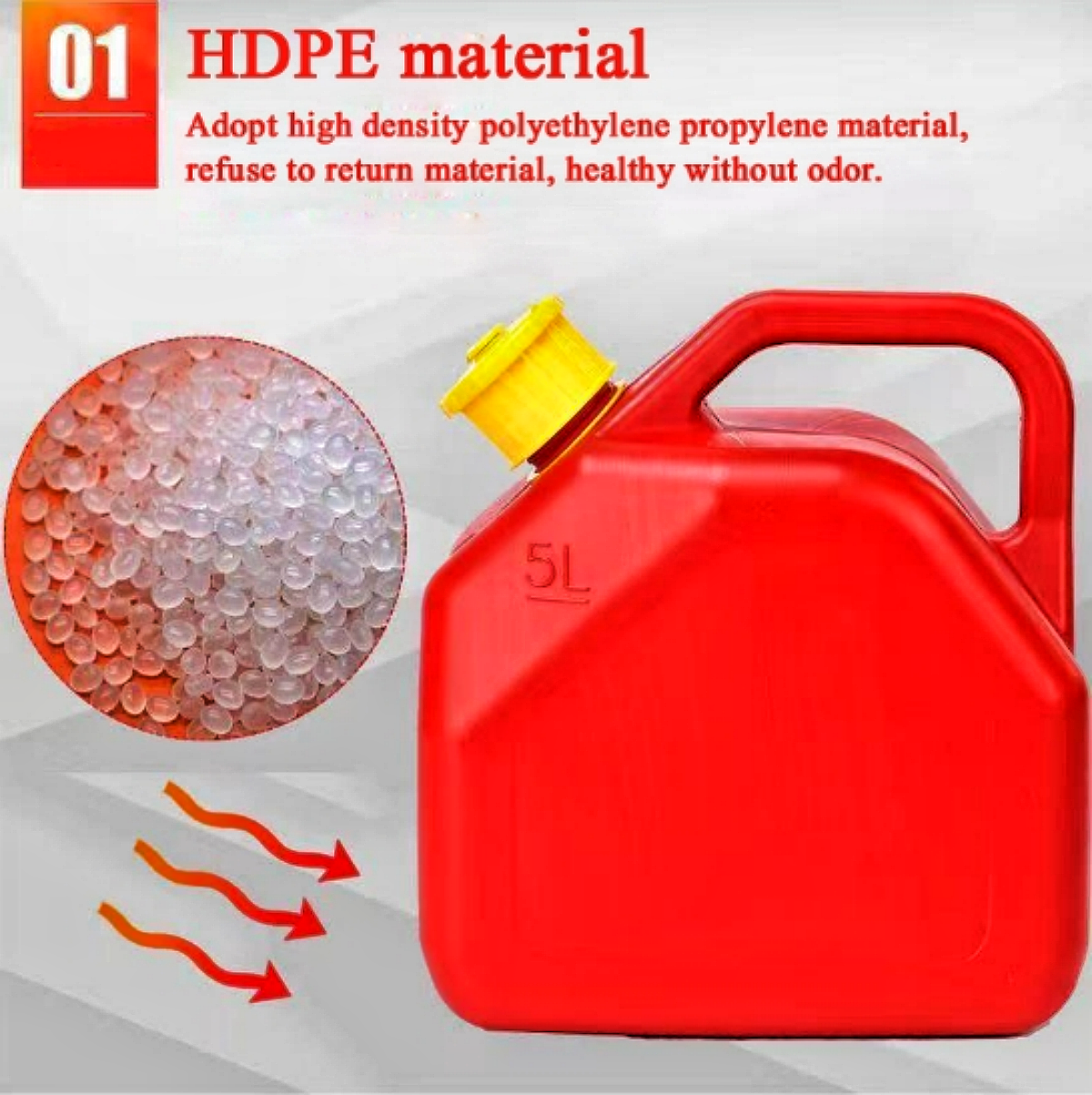 5L10L20L Gasoline Tank Jerry Can petrol HDPE reserve fuel tank Oil Tank MotorcycleTong Minyak ...