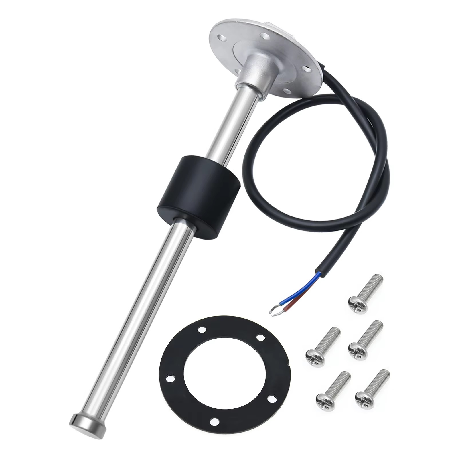 100~600MM Fuel Level Float Sensor+Dual Gauge 0-190 Ohm Fuel Level Gauge ...