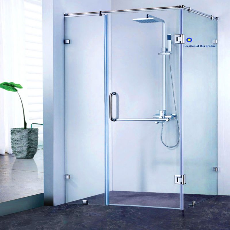 Shower hinge bathroom clip shower clamp Glass door hinge shower screen ...