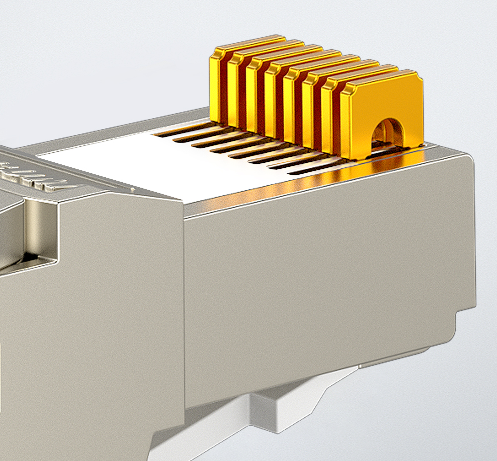 AMPCOM RJ45 Modular Plug CAT8 CAT7A CAT7 CAT6A CAT6 STP Network Toolless Connector Ethernet ...