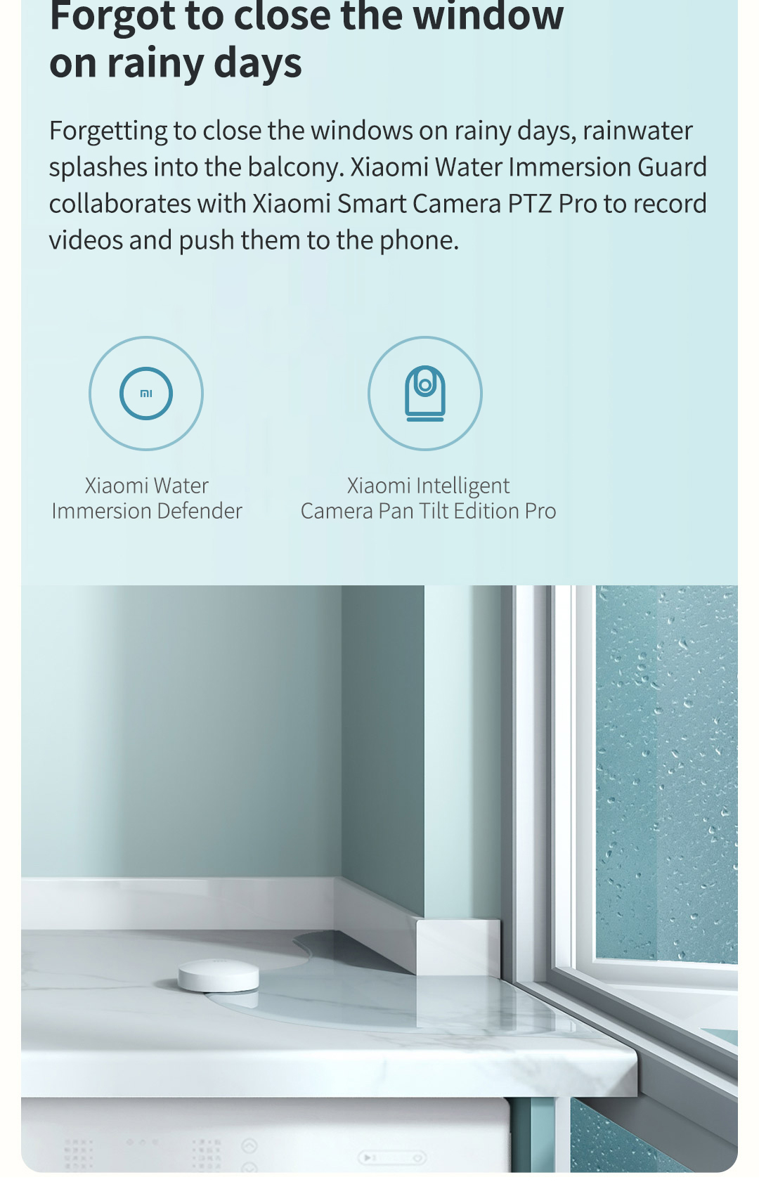 Xiaomi Smart Water Immersion Sensor, APP Remote Reminder, IP67 ...