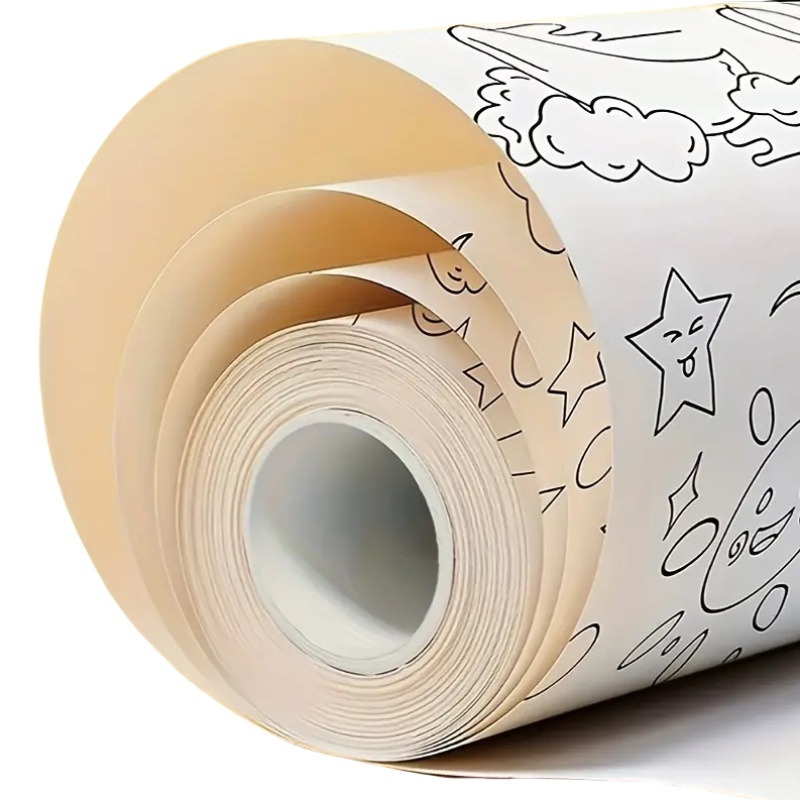 5 Styles Children's Graffiti Drawing Scrolls, Painting Paper Scroll DIY ...