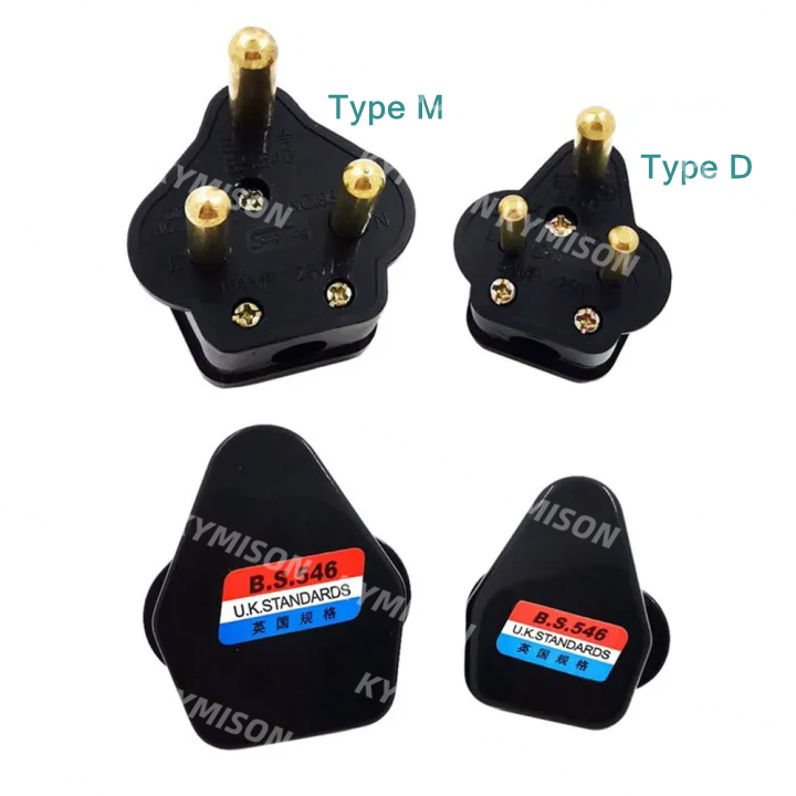 South African Rewireable Plug Detachable Adapter Type M/Type D, Wiring ...