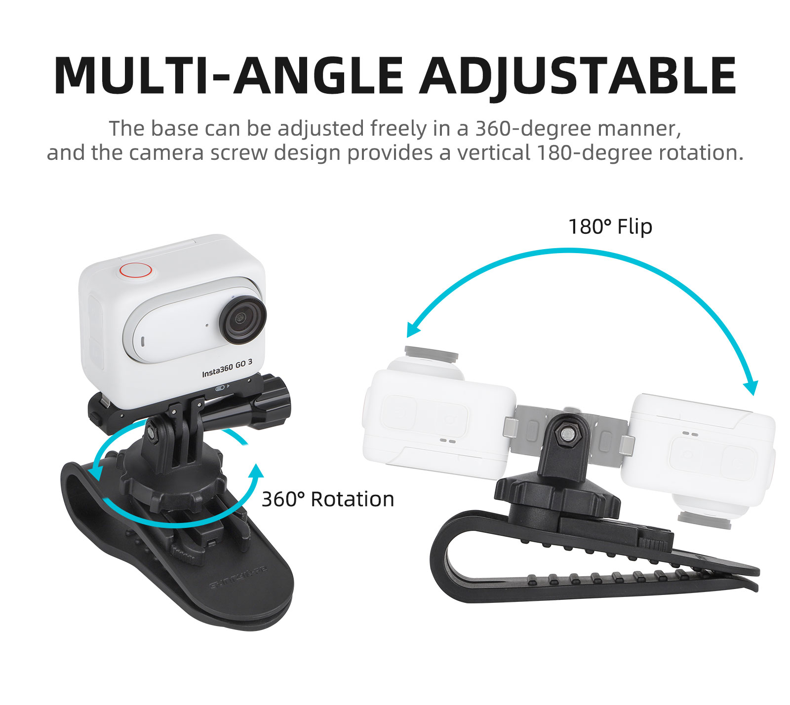 DJI Action 5 Pro Car Sun Visor Mount for GoPro 13 Action Camera Holder ...