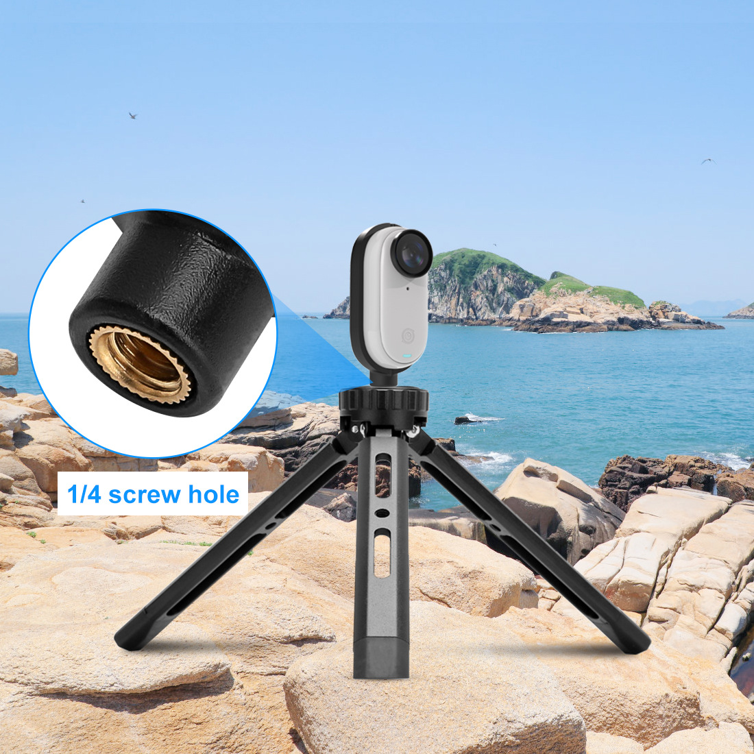 Insta360 Go 3S Magnetic Frame Protection Case Anti-shake 1/4" Mount ...