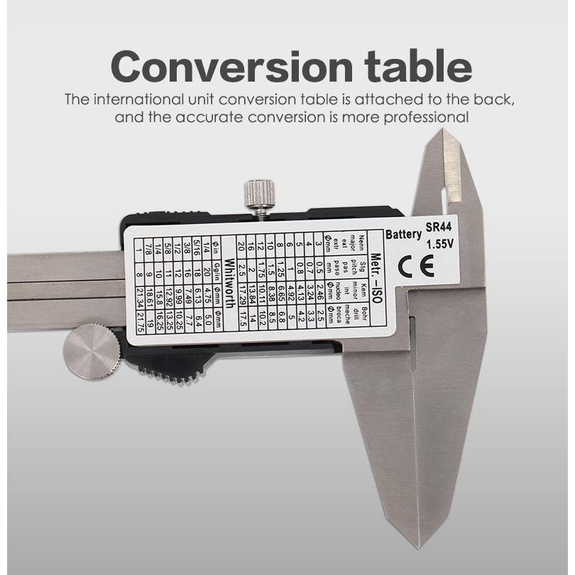 Vernier Caliper 6" (150MM) High Accuracy Resolution 0.01mm Electronic ...