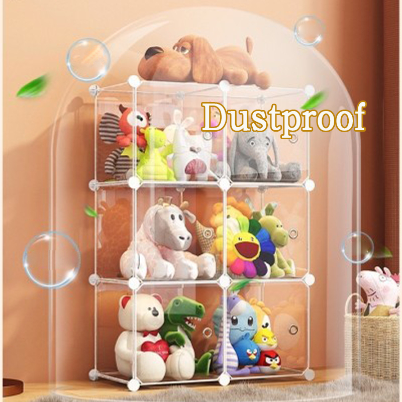 IKEA Hard Plastic Display Cabinet Almari Transparent Stackable Storage ...