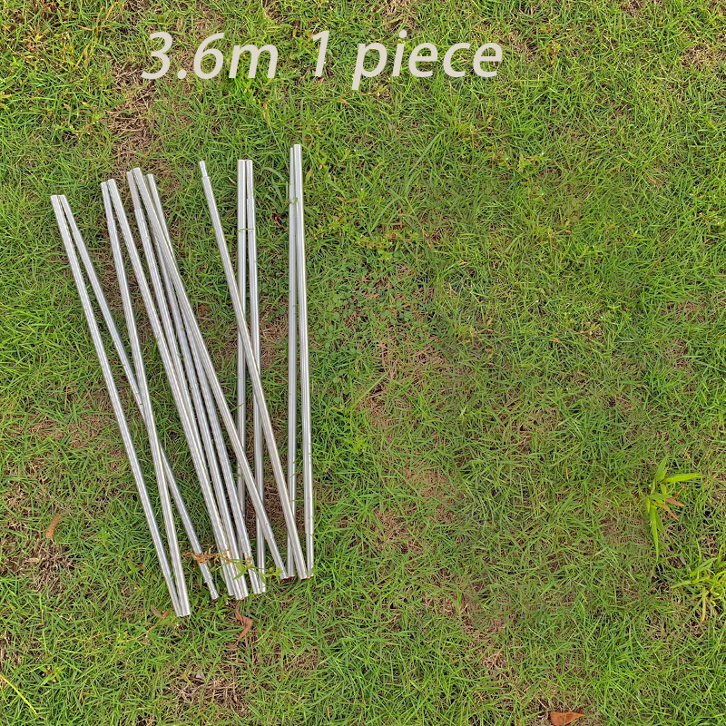 Camping Tent poles 8mm Aluminum Tent Rod 3.6m 4m 4.4m Tent Accessory ...