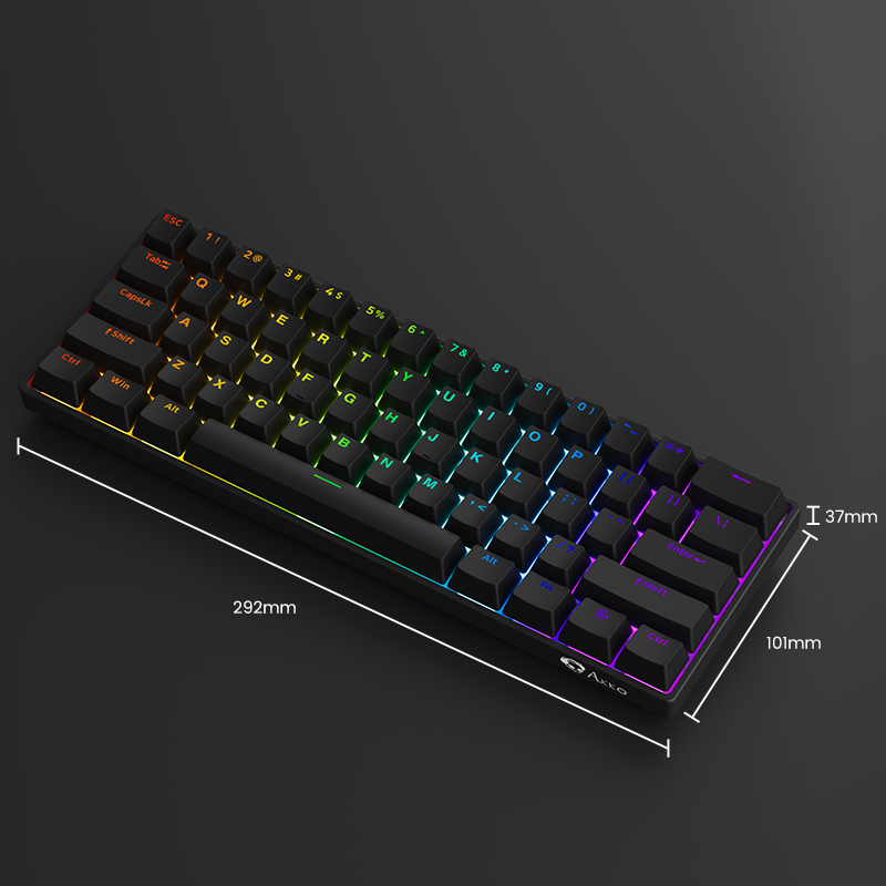 Akko 3061S HE Shine-Through,8K Hz Polling Rate Wired USB-C Solution ...