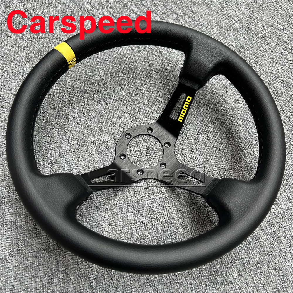 Japan Style 340mm 14inch MOMO Steering Wheel Universal Deep Dish Racing ...