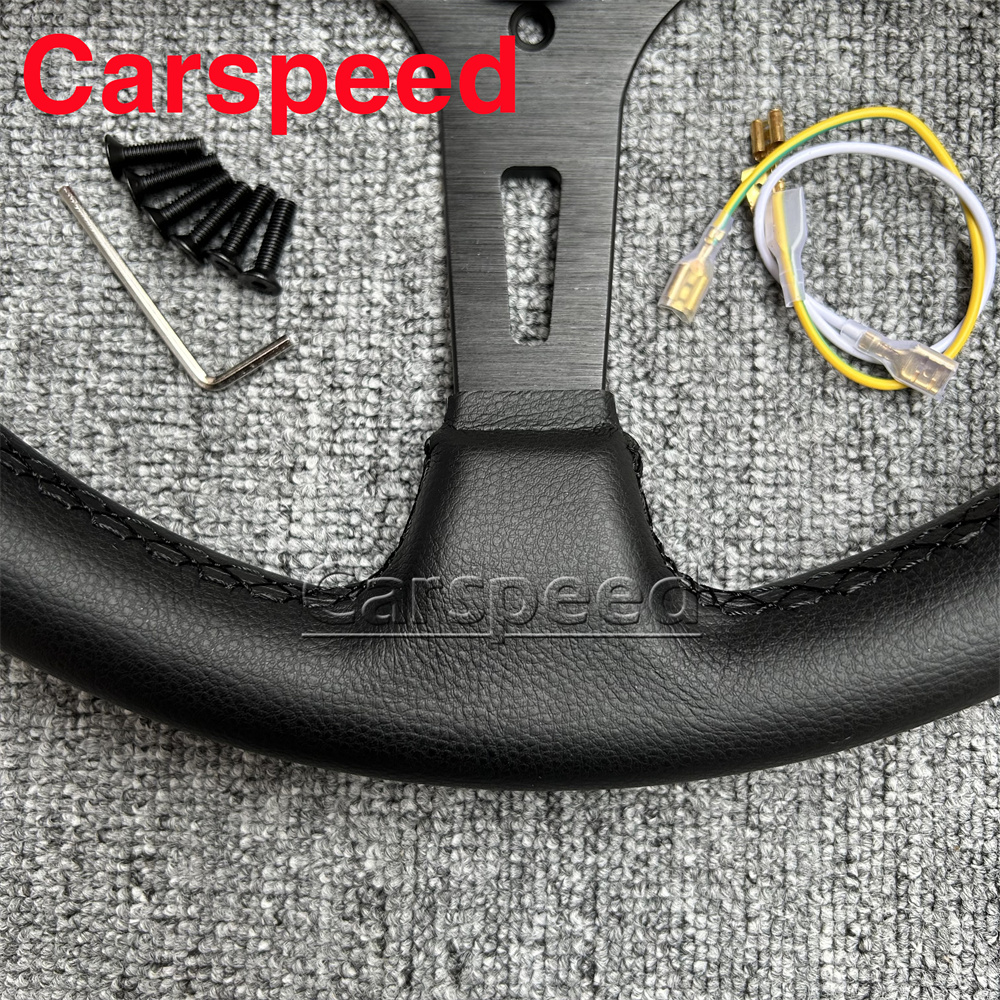 Japan Style 340mm 14inch MOMO Steering Wheel Universal Deep Dish Racing ...