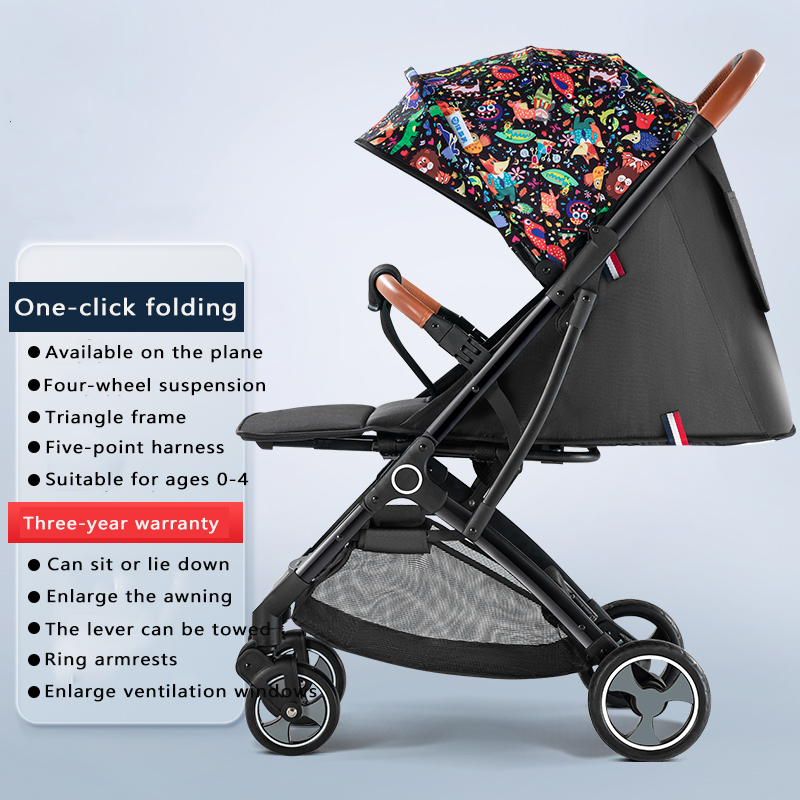 Beige Stroller baby Compact Stroller Cabin Travel Strollers Compact ...